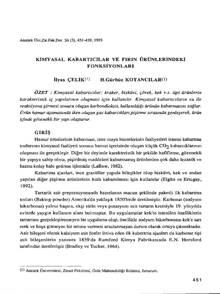 K Myasal Kabarticilar Ve Firin R Nler Ndek Fonks Yonlari (#41029) - 34581 | PDF | Baking