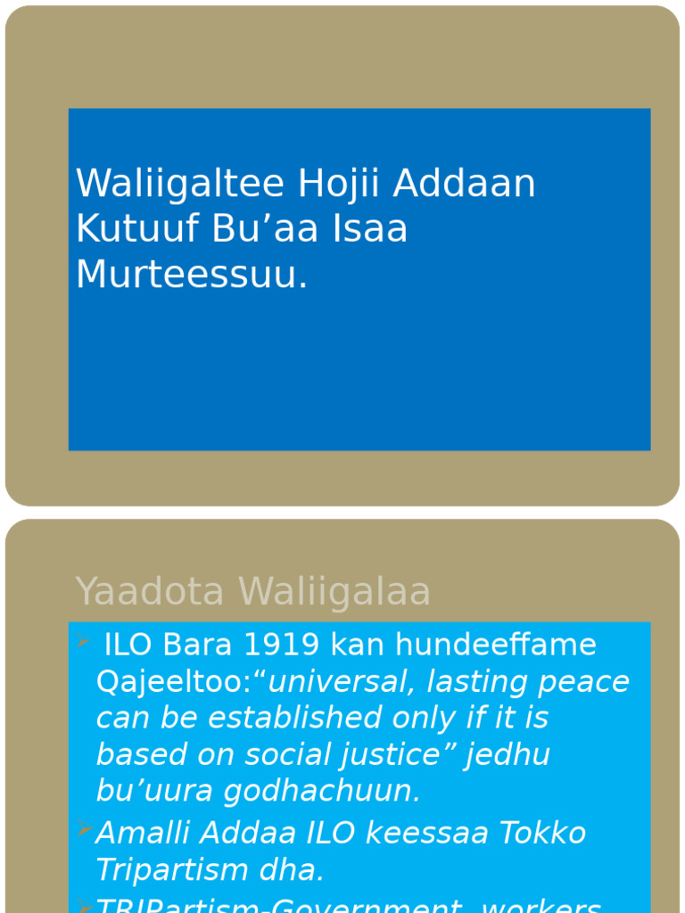 Waliigaltee Hojii Addaan Citu | PDF | Islamic Ethics | Economies