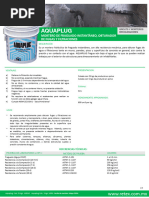 fICHA TÉCNICA AQUAPLUG DE RETEX | PDF | Hormigón | Agua