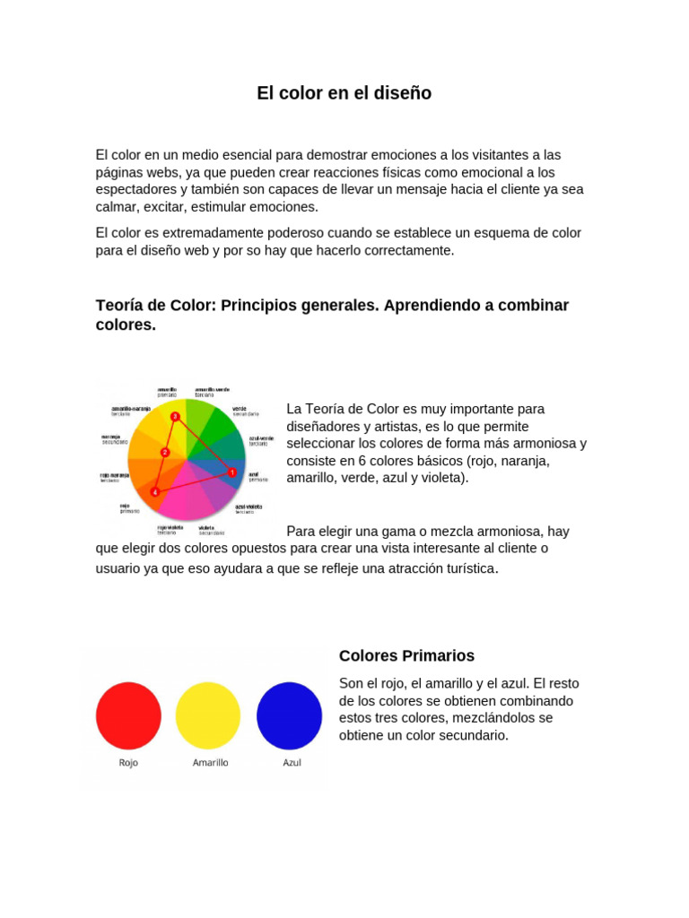 El Color en El Diseño - Darcy | PDF | Color | Amarillo