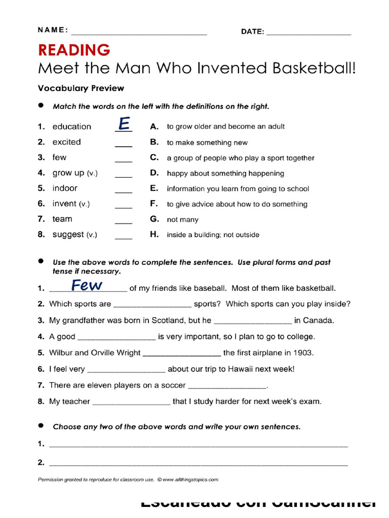 The Man Who Invented Basketball | PDF