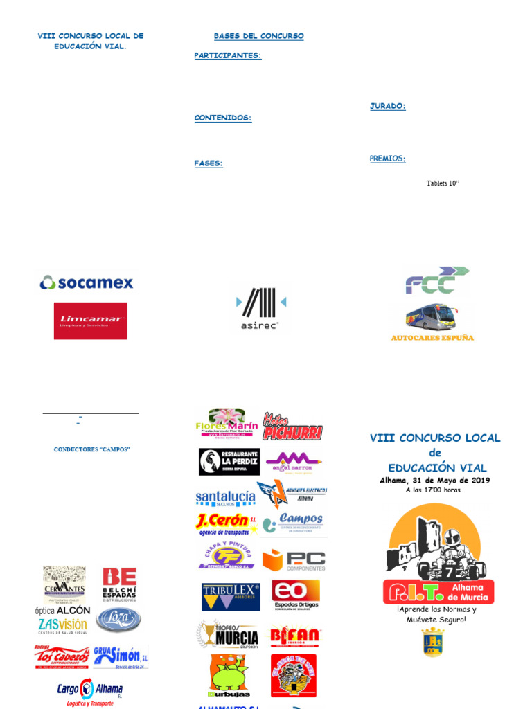 8003n Triptico Viii Concurso.1 | PDF