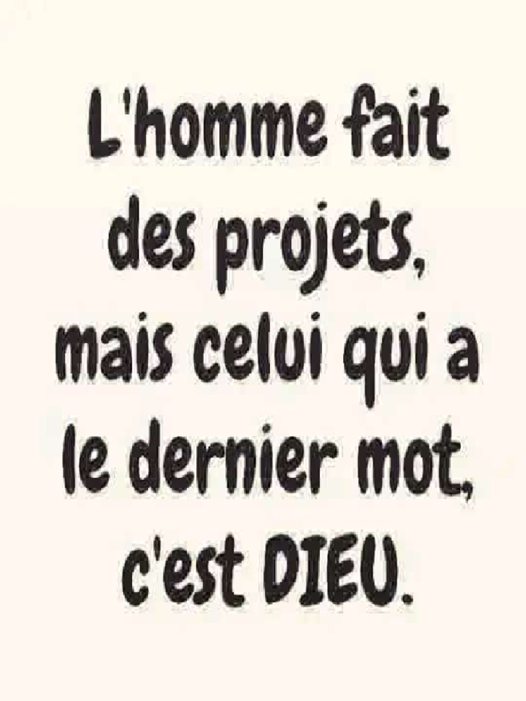 L'homme Fait Des Projets | PDF