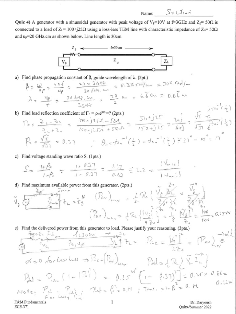 Solution Quiz4 2022 | PDF