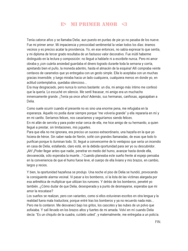 Mi Primer Amor | PDF