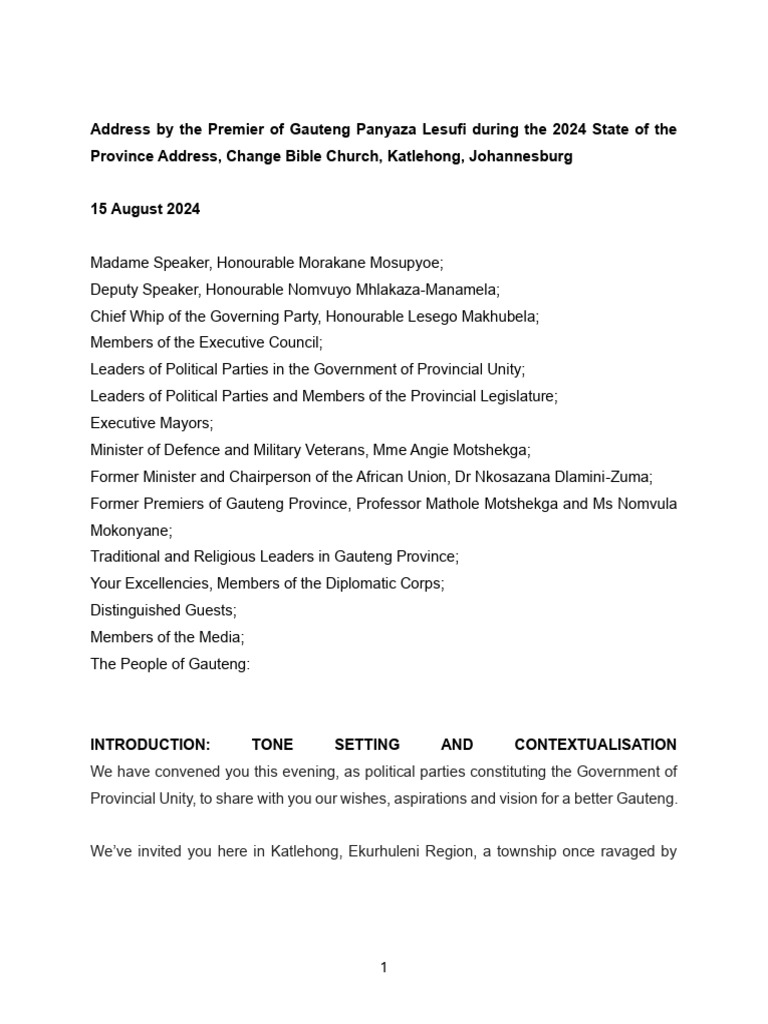 15 August 2024 State of Province Address | PDF