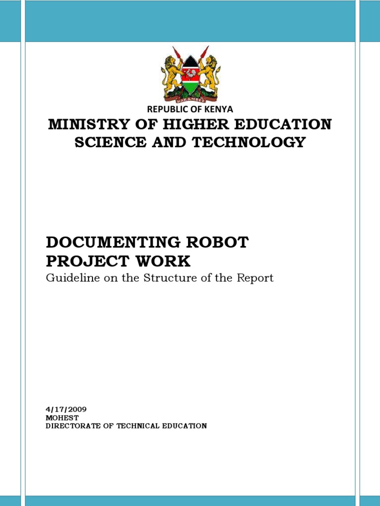 Documenting Robot Project Work | PDF | Robot | Robotics