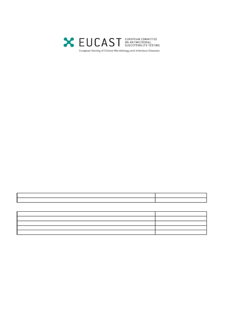 EUCAST RAST QC V 6.0 Final New | PDF | Antibiotics | Microbiology