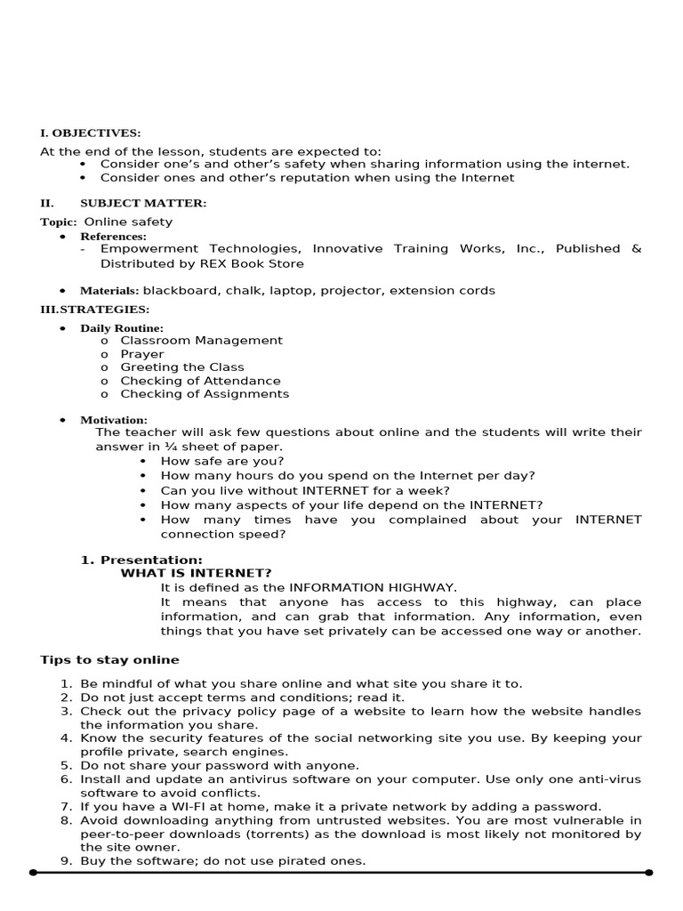 DLP - WK3 - Empowerment Technologies | PDF