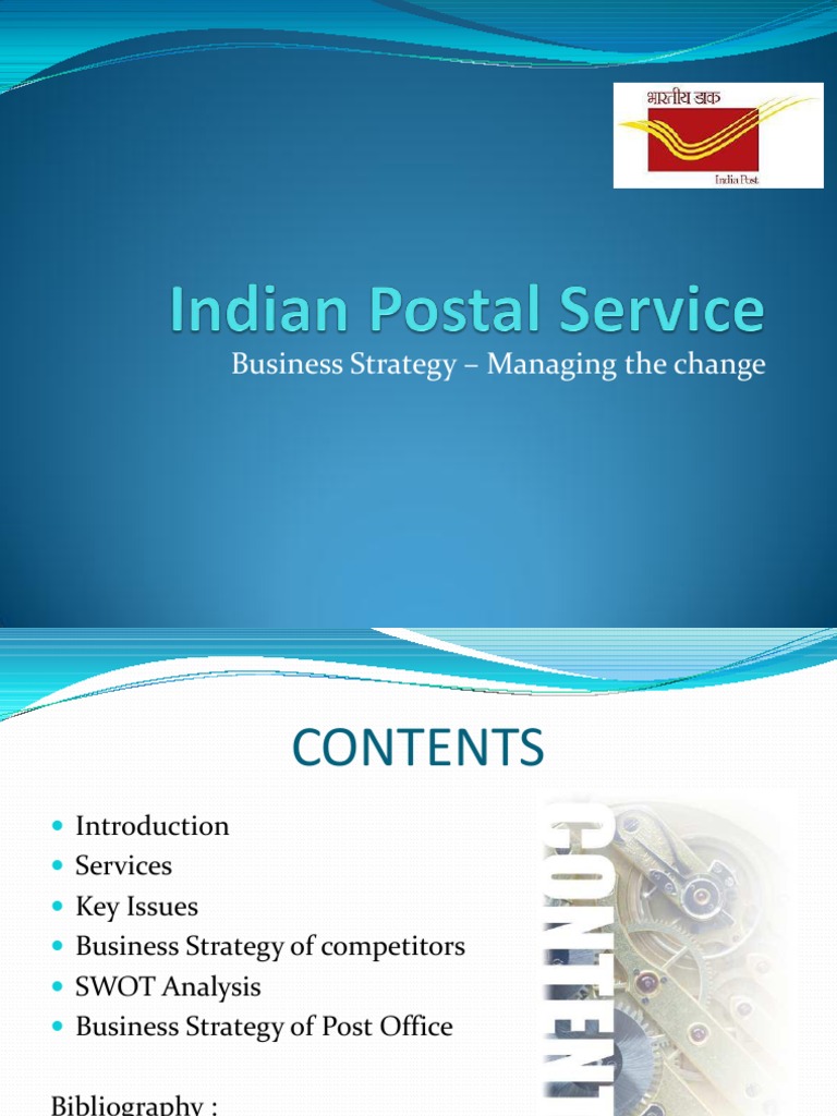 India Post: Services and Strategies Overview | PDF | Mail | United ...
