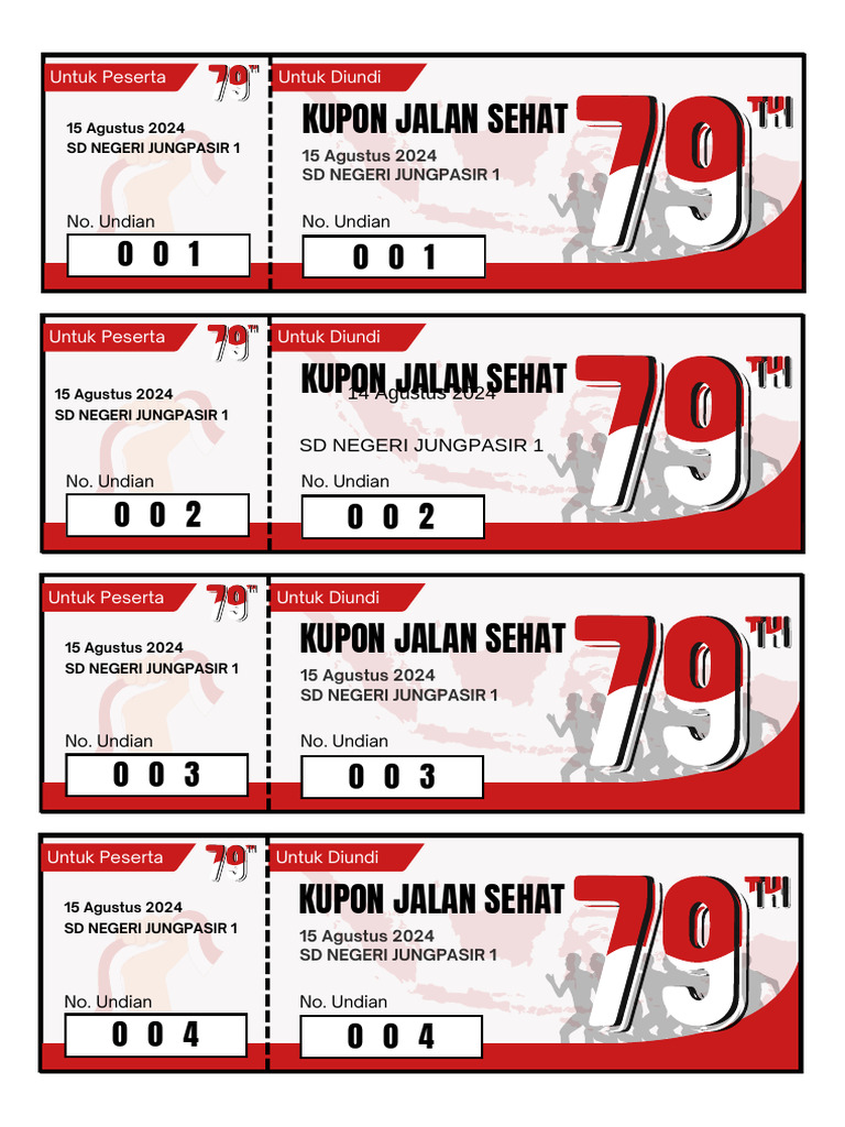 Kupon Jalan Sehat | PDF