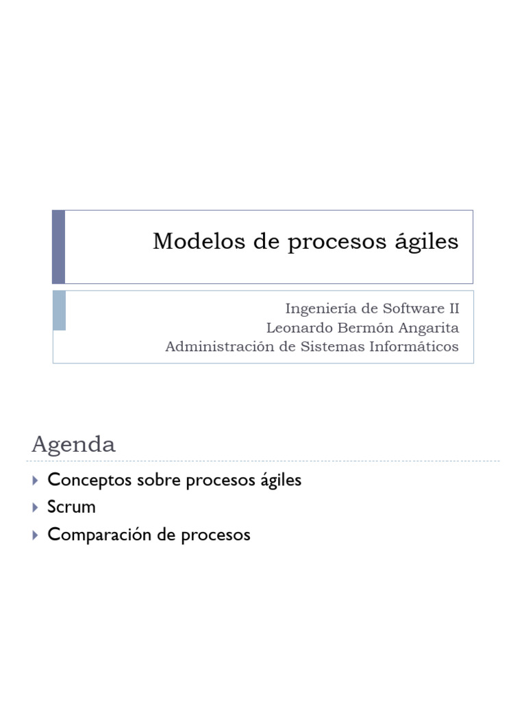Modelos de Procesos Ágiles | PDF