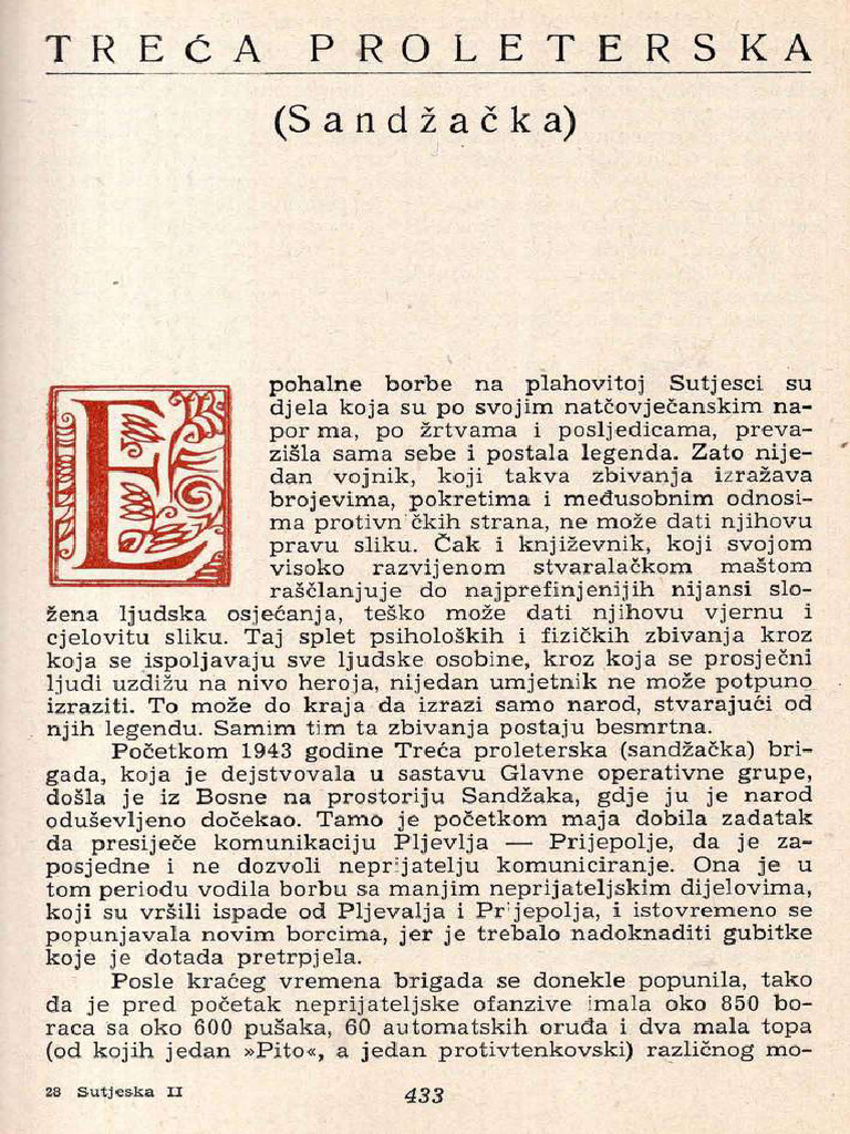 Sutjeska 1959 3 Dio | PDF