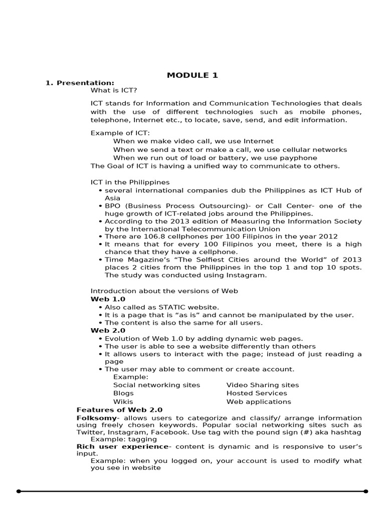 Module - WK1 - Empowerment Technologies | PDF