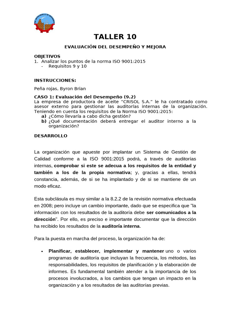 Taller 10 Terminado Pdf