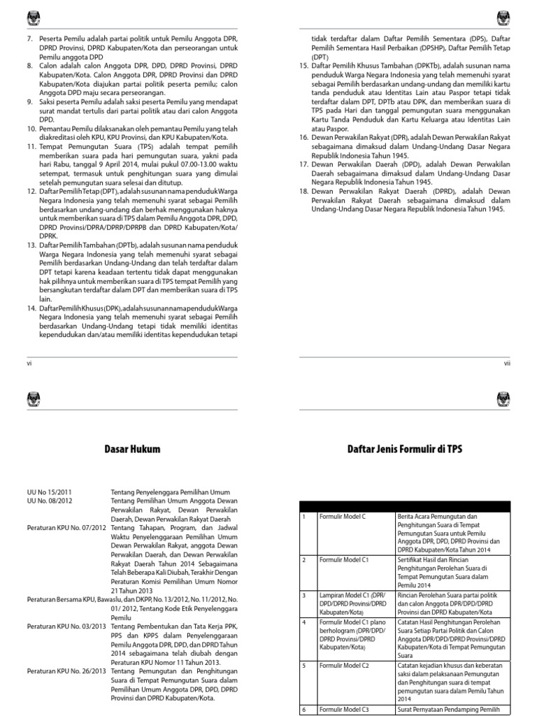 Panduan KPPS | PDF