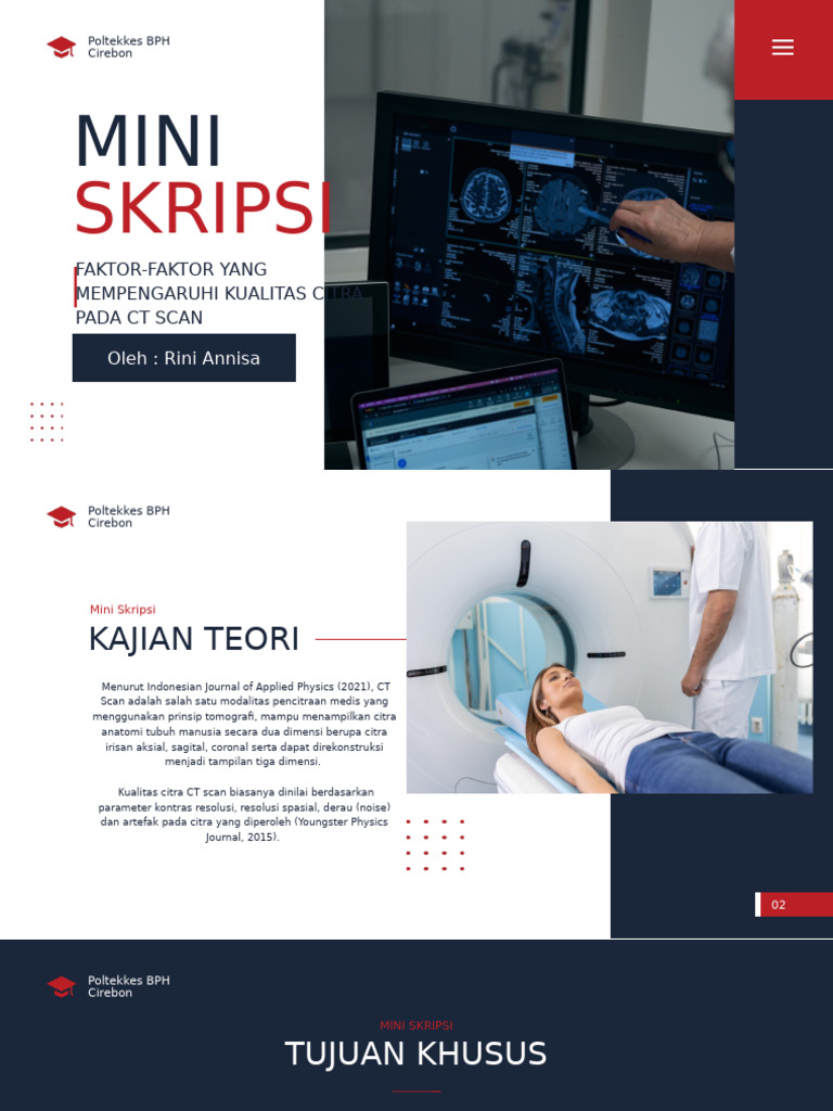 Faktor-Faktor Yang Mempengaruhi Kualitas Citra CT Scan | PDF