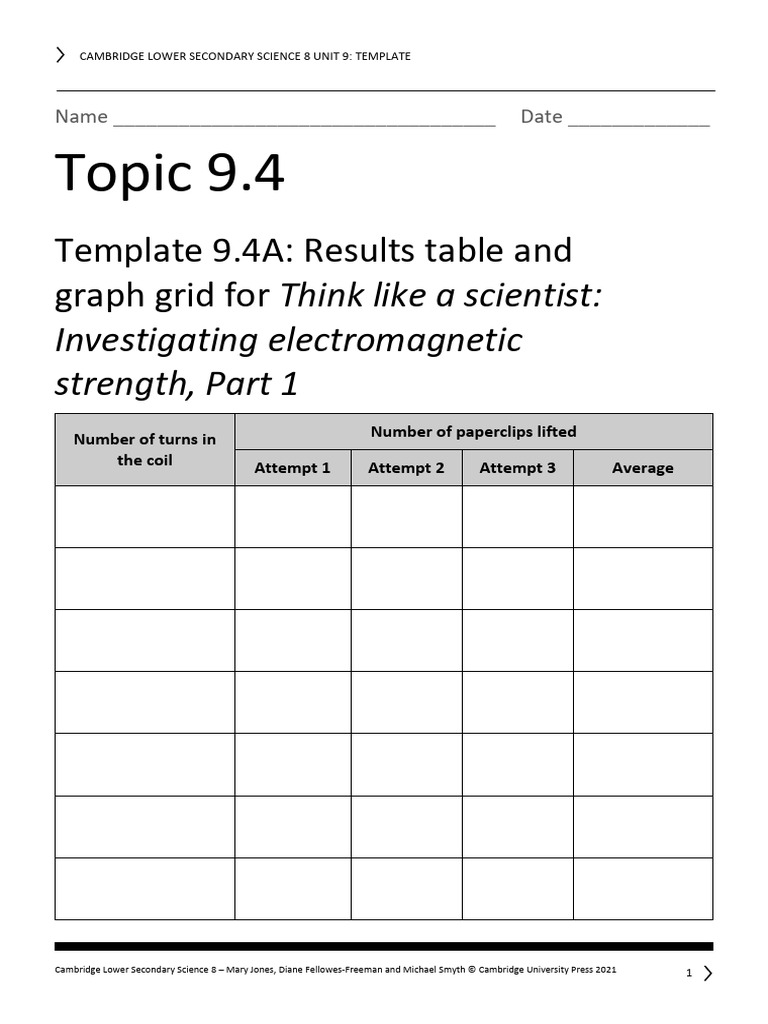 S8 Templates Unit 9 | PDF