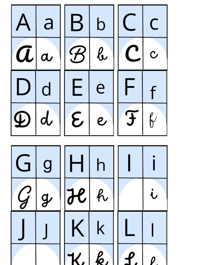 Tarjeta Educativas Del Abecedario Ilustradas Multicoloreses | PDF