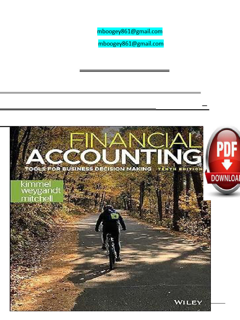 Test Bank For Financial Accounting Tools For Business Decision Making