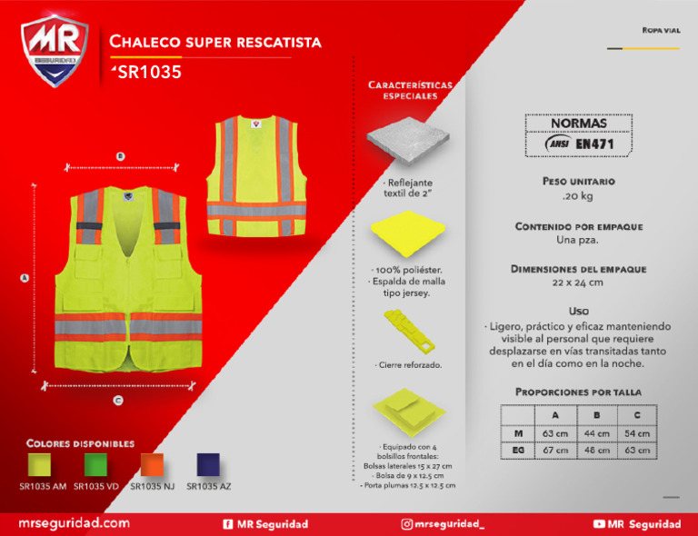 1035 Chaleco Super Rescatista | PDF