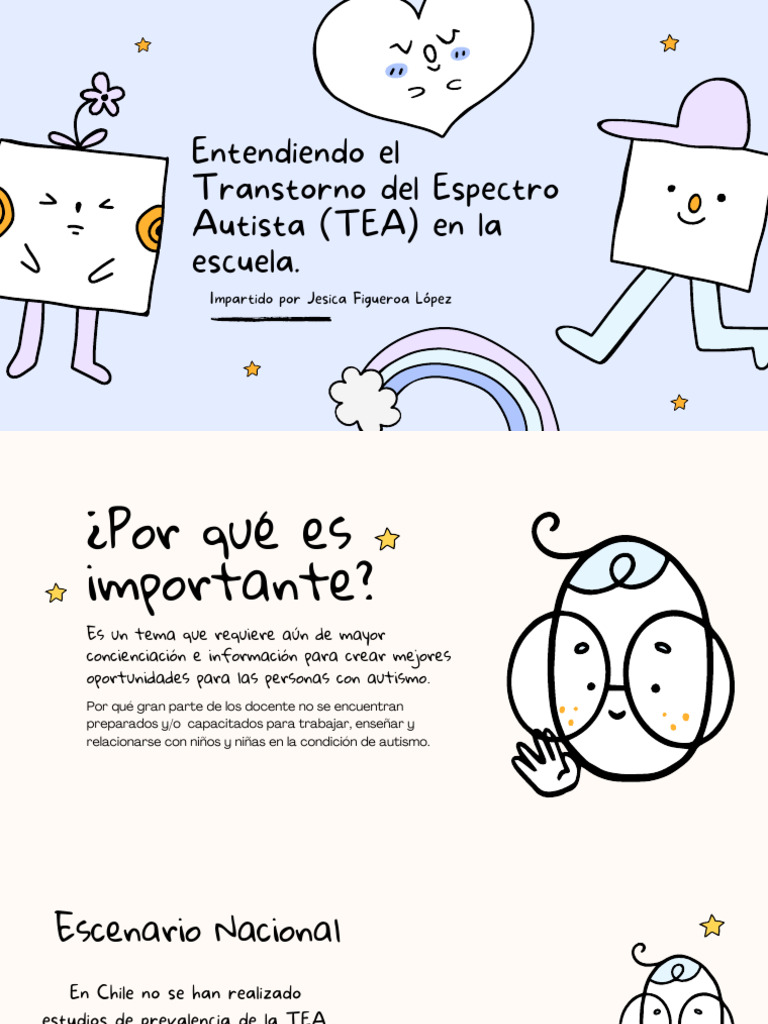 Presentación Informativa Autismo Juvenil Crema y Azul Pastel | PDF ...