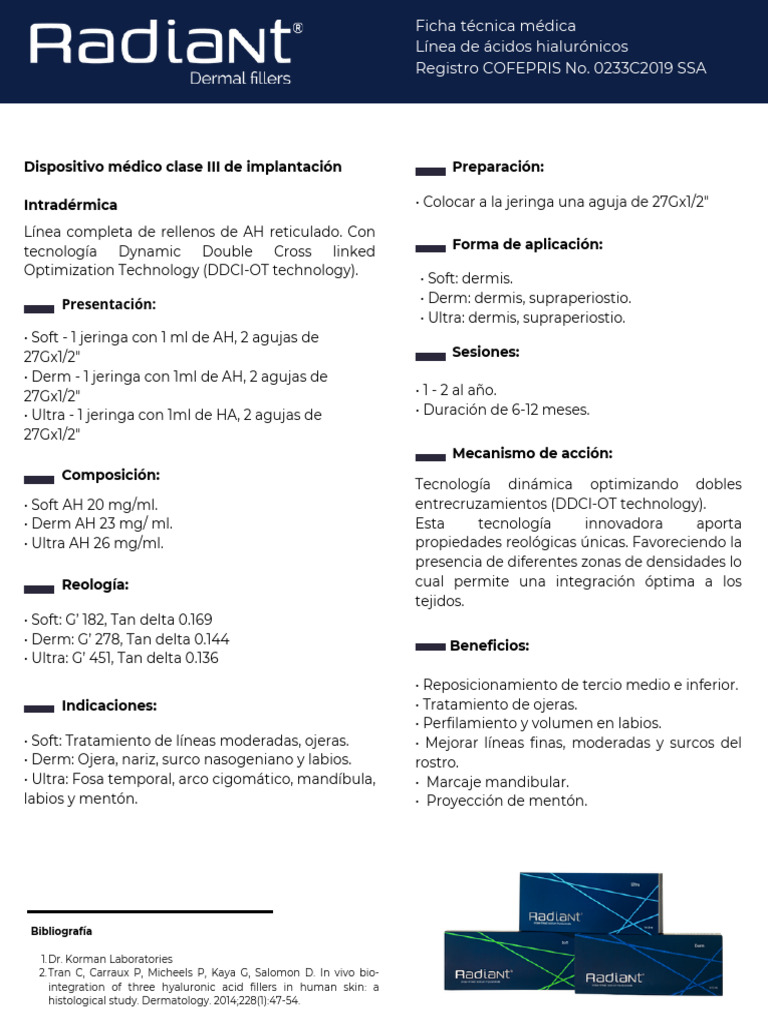 Ficha Técnica Radiant | PDF