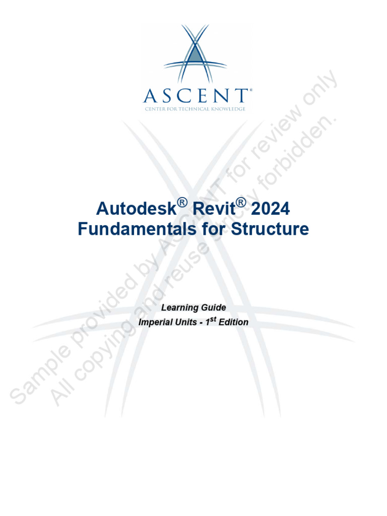 Revit 2024 Fundamentals For Structure | PDF