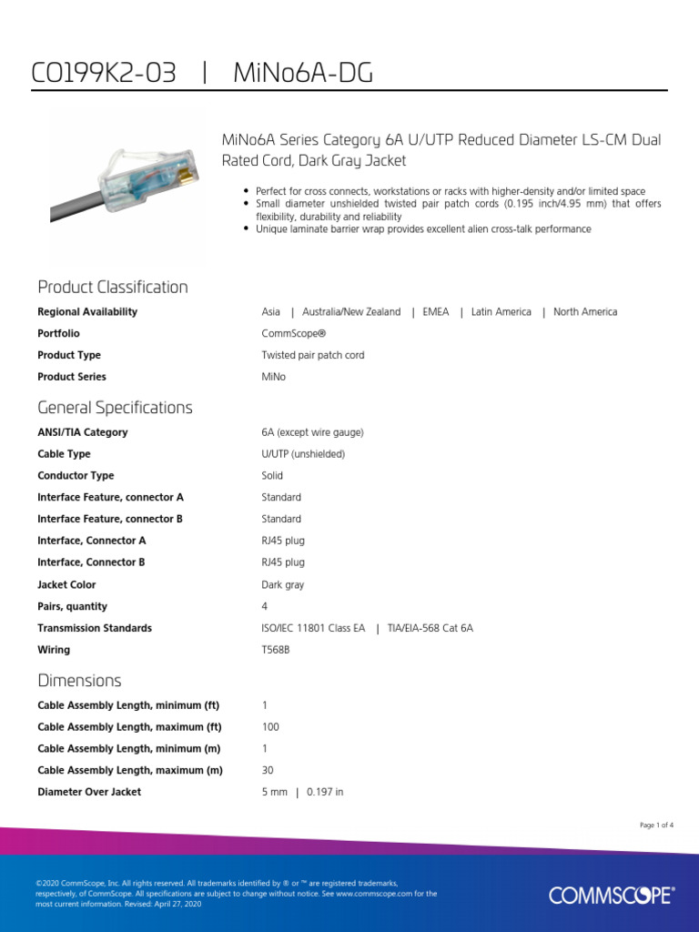 Commscope Pc6aminogr | PDF