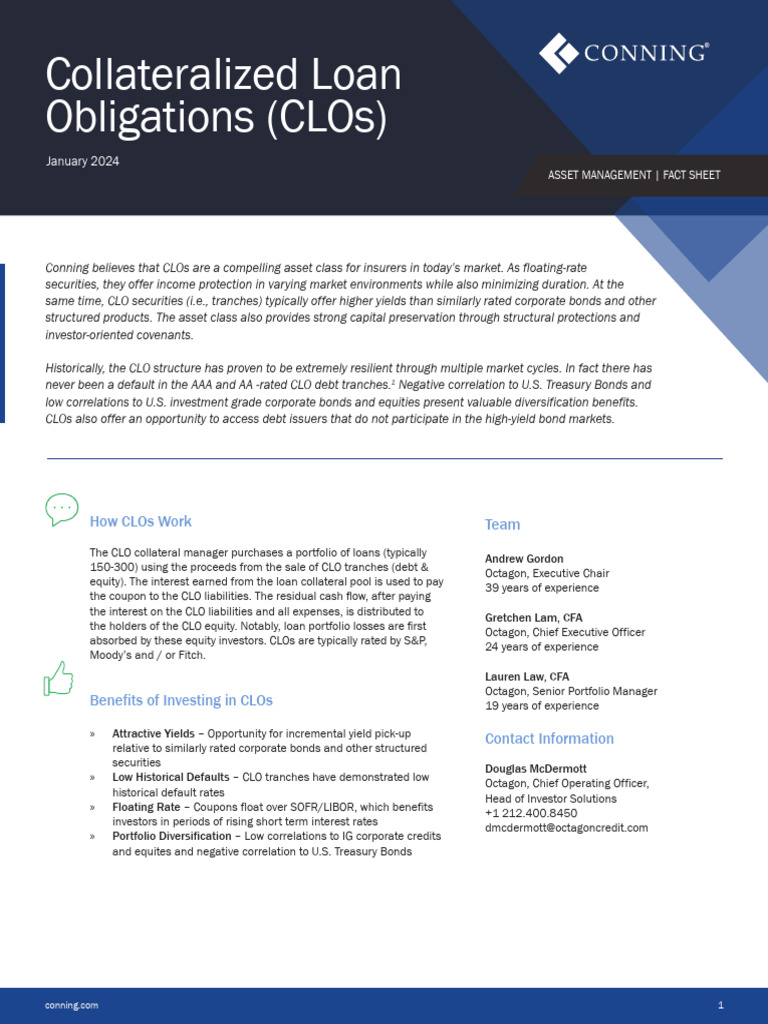 CLO Fact Sheet | PDF