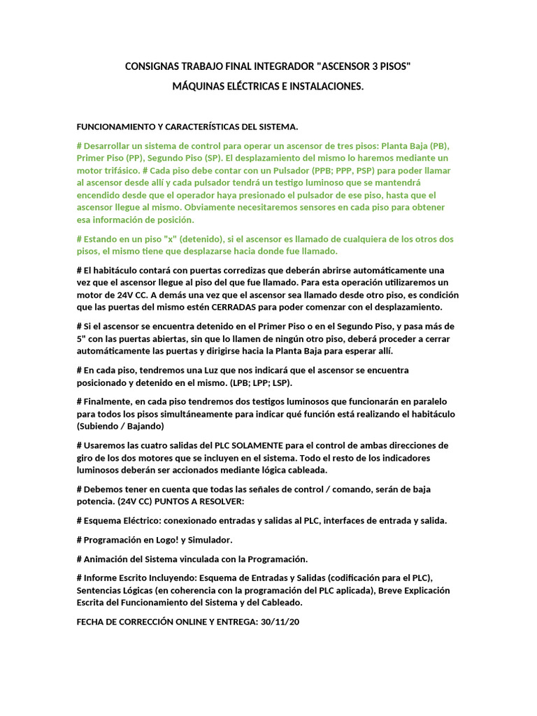 Consignas Trabajo Final Integrador | PDF