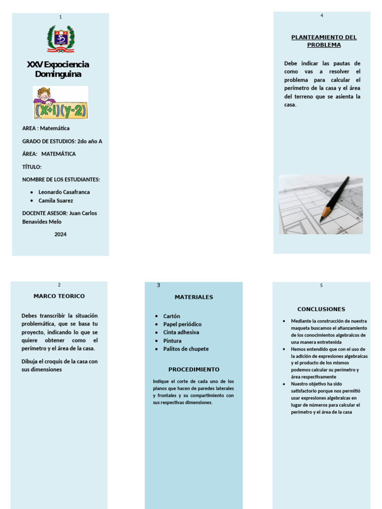TRIPTICO DE MATEMATICA 3 (1) | PDF