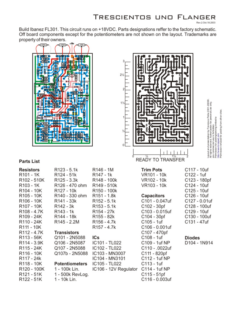 Ibanez Tonepad Flanger301 | PDF