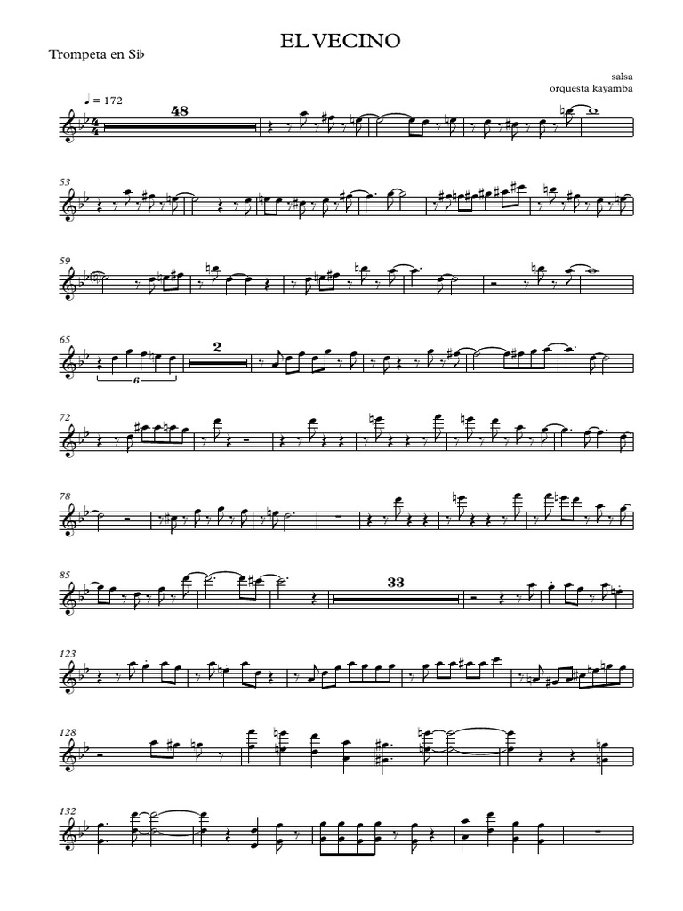 El Vecino Trompeta en Sib | PDF
