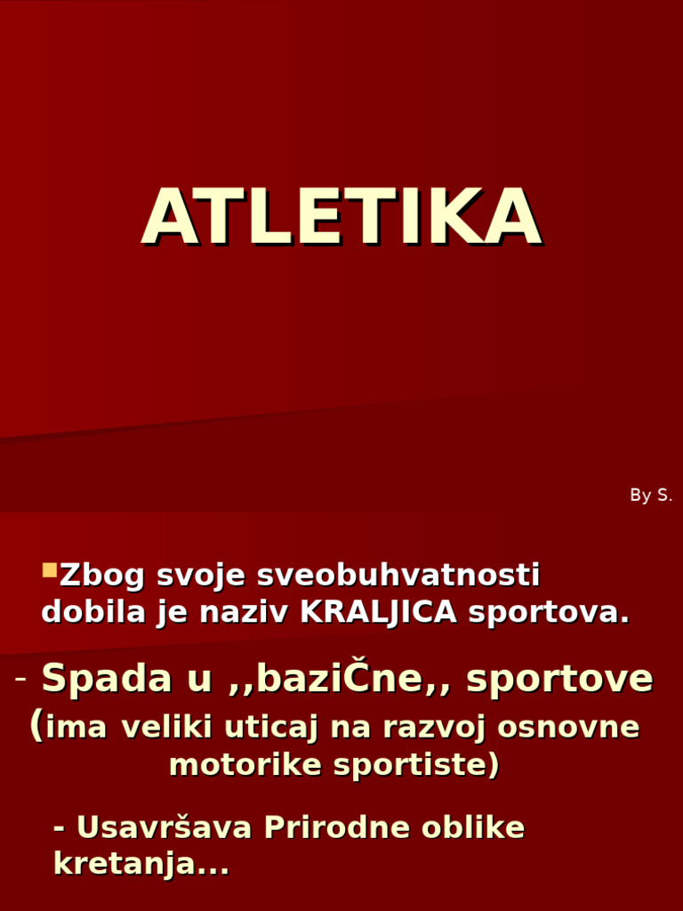 ATLETIKA-Power Point | PDF