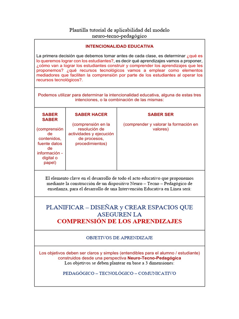 Plantilla Tutorial Modelo | PDF