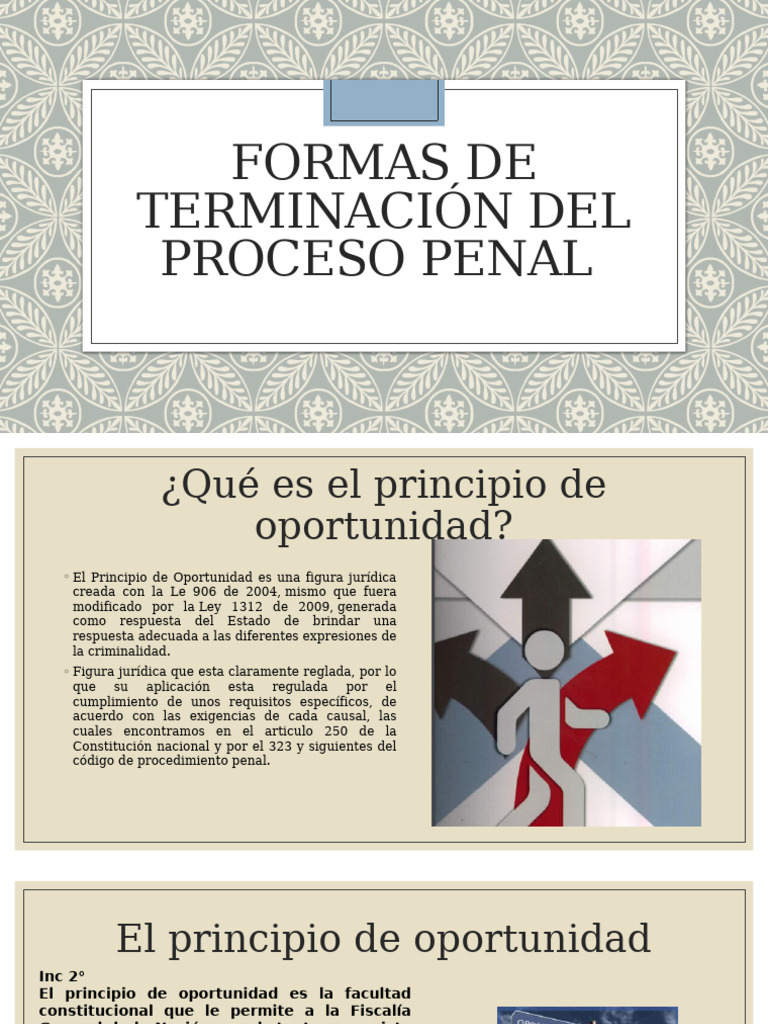Capacitacion Formas de Terminacion Del Proceso Ok | PDF