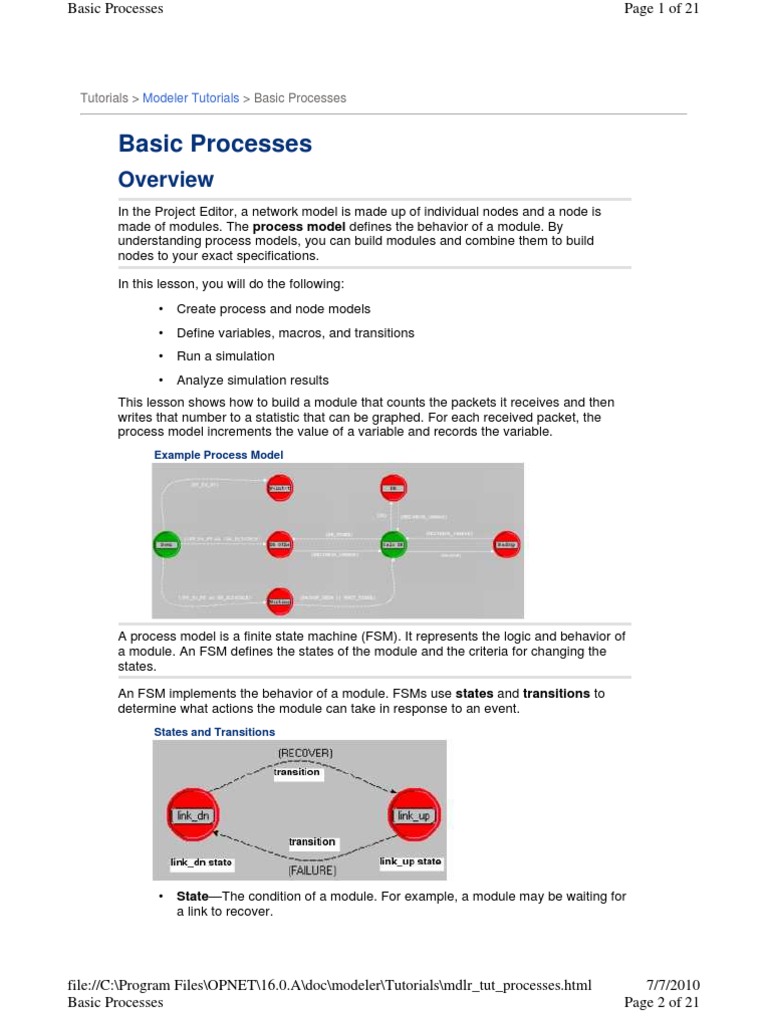 Opnet Basic Processes | PDF | C (Programming Language) | Subroutine