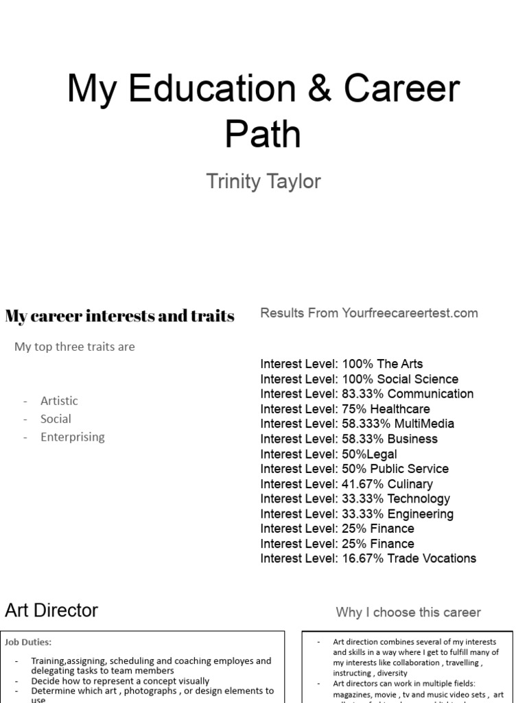 My Education & Career Path | PDF