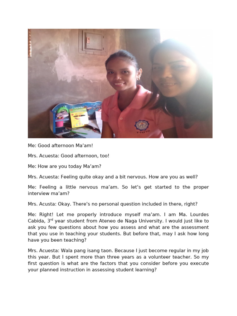 Interview. Artifact # 2 | PDF