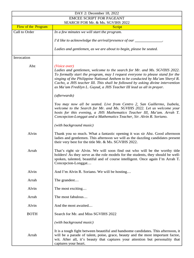 EMCEE-SCRIPT-FOR-PAGEANT | PDF