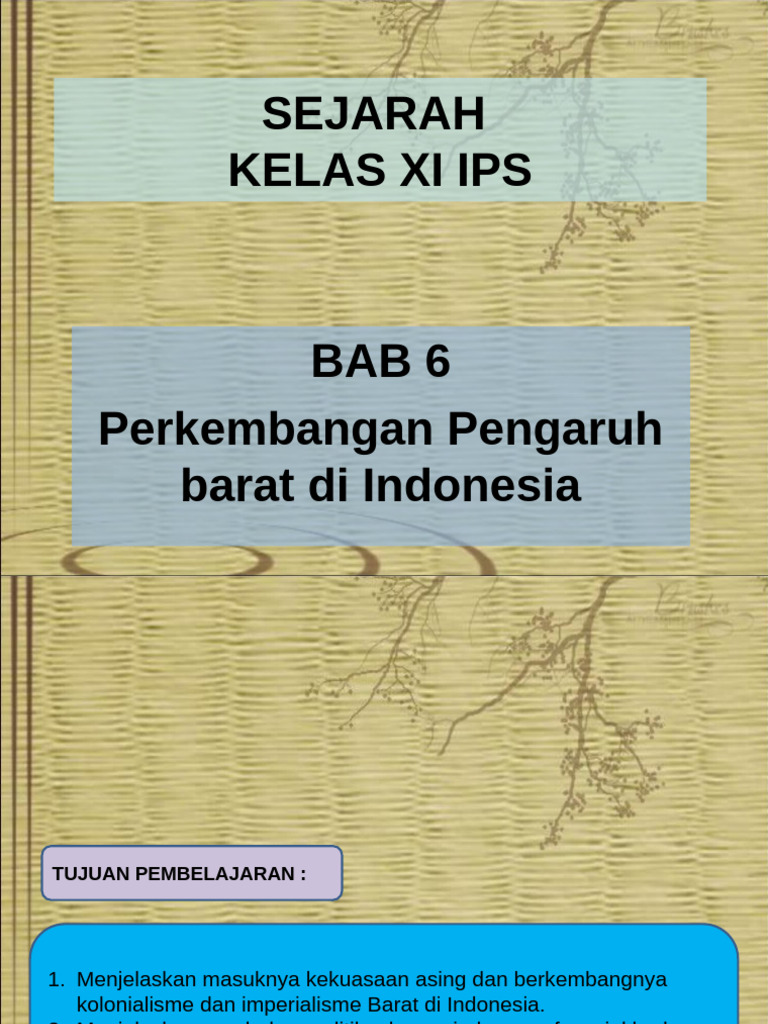 Pengaruh Barat Di Indonesia | PDF