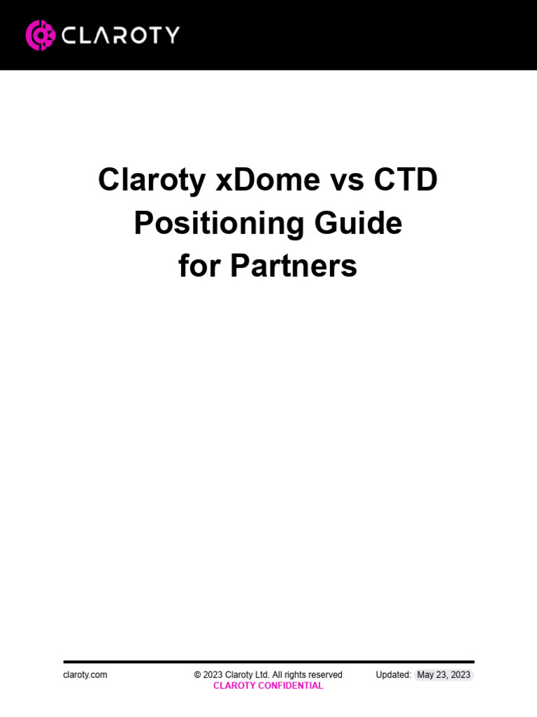 Xdome Vs CTD Positioning Guide | PDF