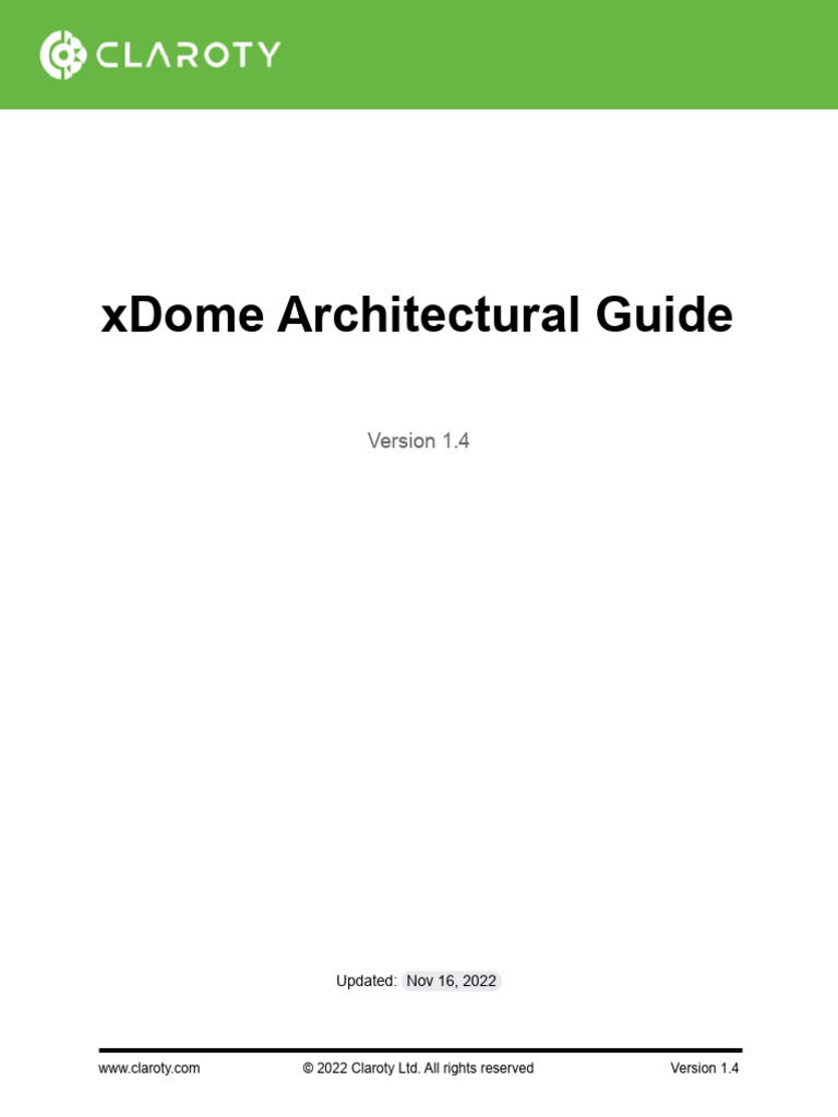 Xdome Architectural Guide v1.4 - Industrial | PDF