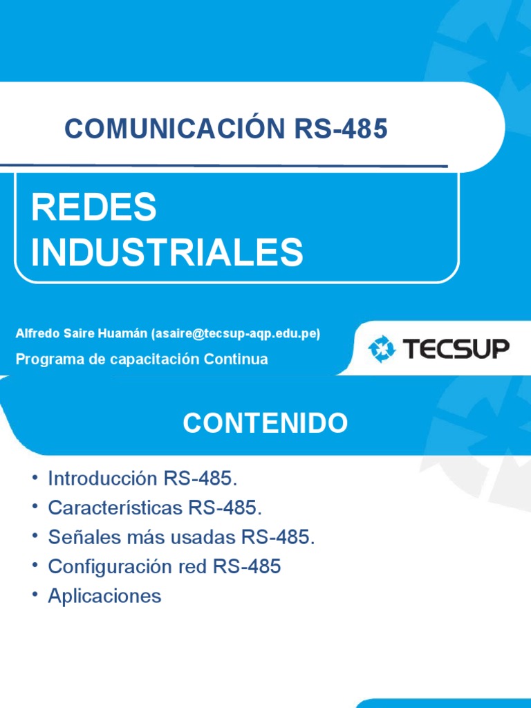 03 - Session 3 RS-485 | PDF | Red de computadoras | Transmisión de datos