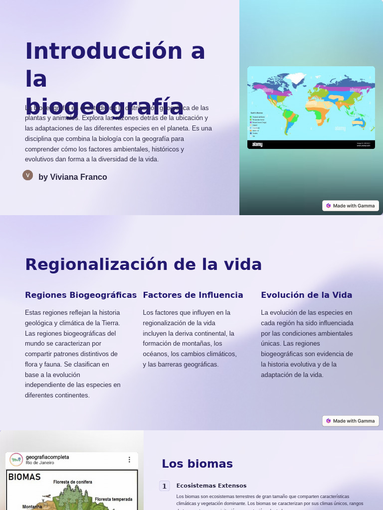 Introduccion A La Biogeografia | PDF