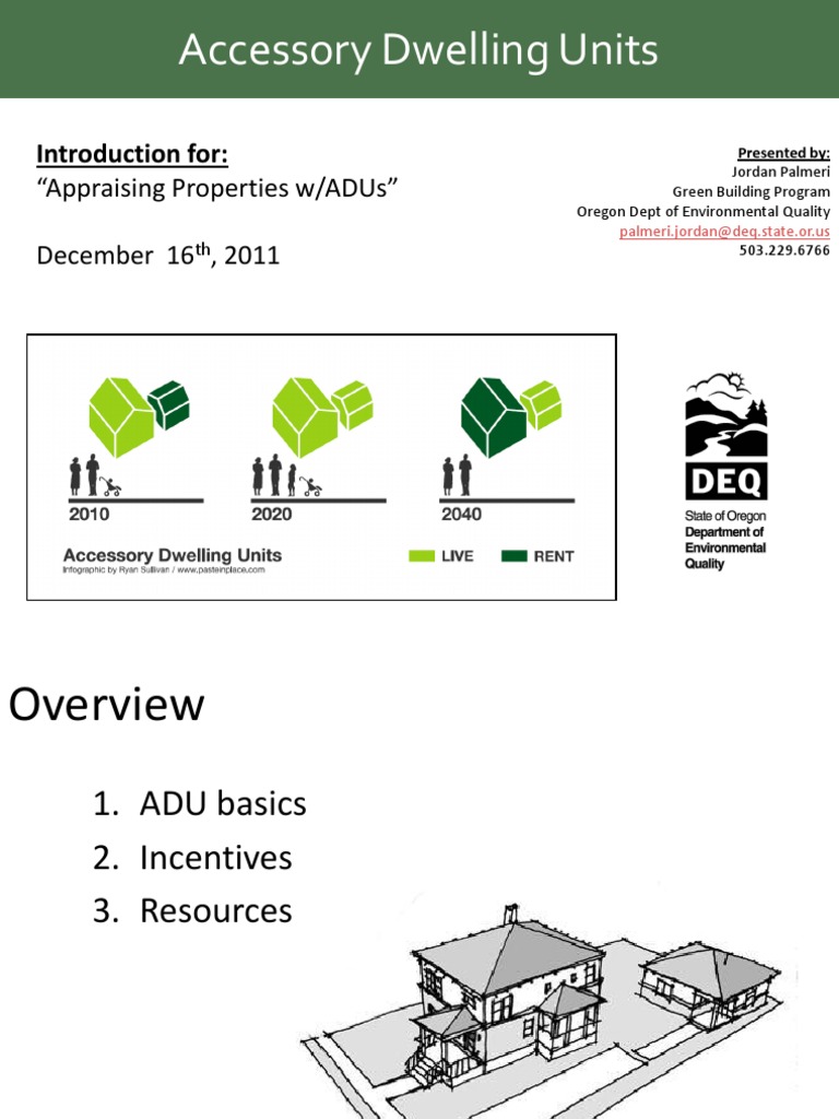 Appraisal ADU Introduction | PDF | Oregon | Settlement Geography