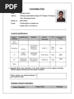 CV For TCS | PDF | Computing And Information Technology | Business