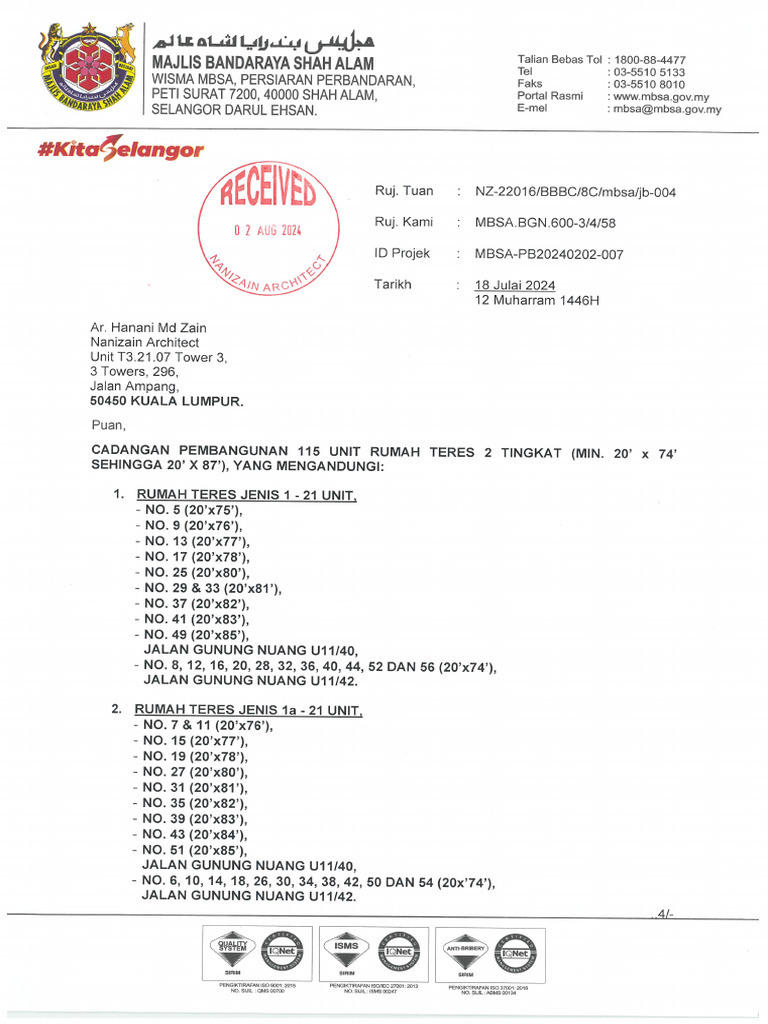 8C-Surat Kelulusan Permit Bangunan Sementara | PDF