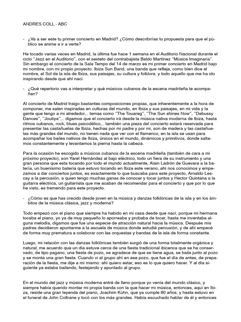 Andres Coll - Abc | PDF